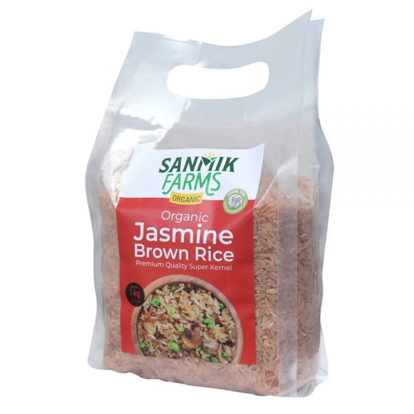 Sanmik Farms Organic Brown Jasmine Rice 1kg | Adelaide's Finest ...