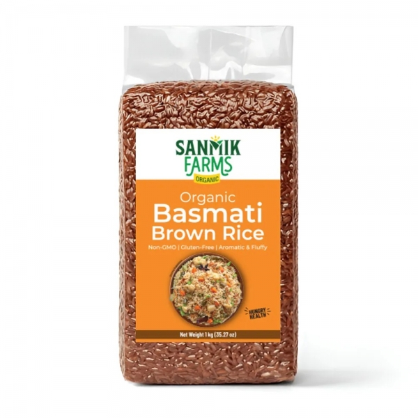 Sanmik Farms Organic Brown Basmati Rice 1kg | Adelaide's Finest ...