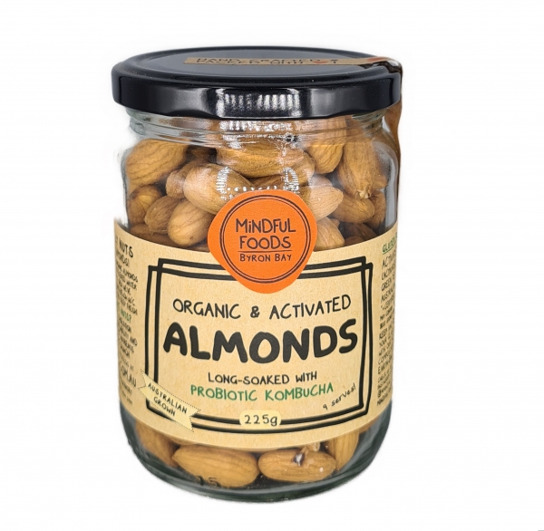 Mindful Foods Activated Organic Almonds Jar 225g | Adelaide's Finest ...