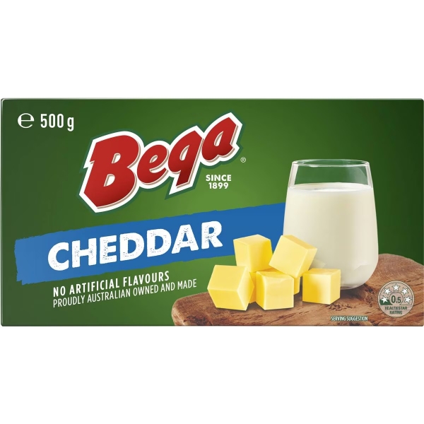Bega Cheddar Cheese Blocks 500g | Adelaide's Finest Supermarkets