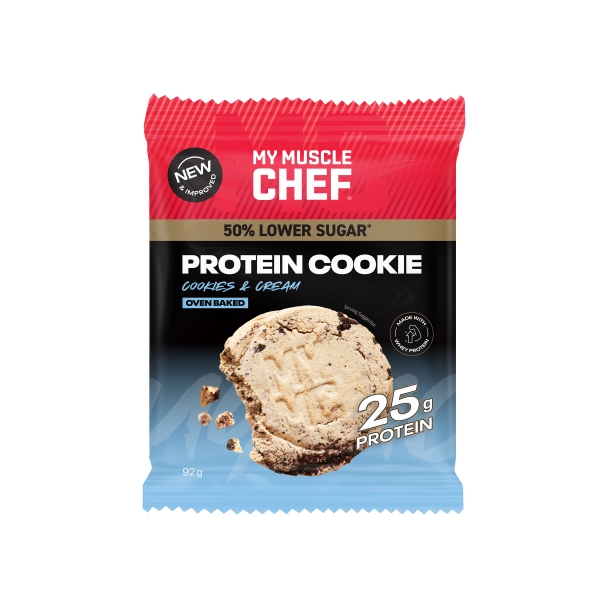My Muscle Chef Protein Cookie Cookies & Cream 92g | Adelaide's Finest ...