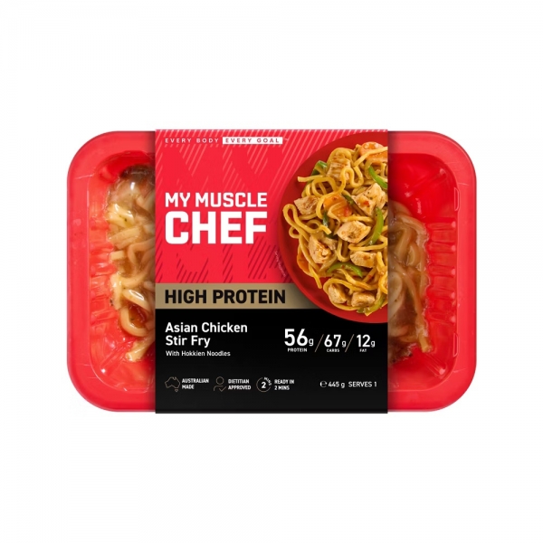 My Muscle Chef Asian Chicken Stir Fry With Noodles 445g | Adelaide's ...