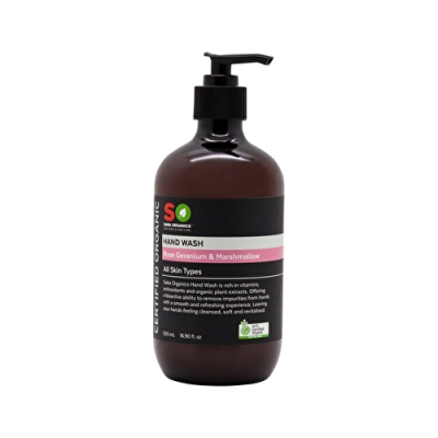 Saba Organic Hand Wash Rose Geranium & Marshmallow 500ml | Adelaide's ...