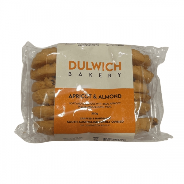 Dulwich Bakery Apricot & Almond Biscuits 350g | Adelaide's Finest ...