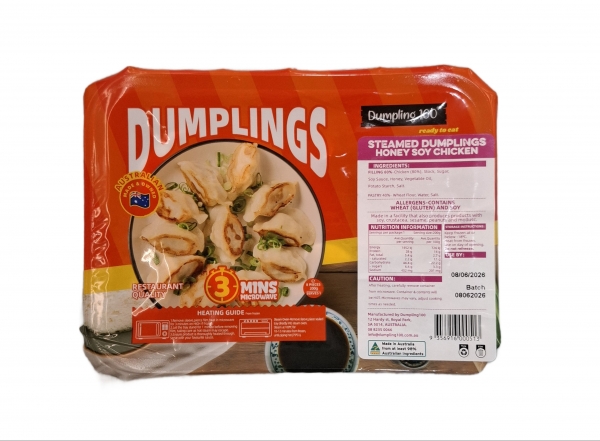 Dumpling 100 Steamed Honey Soy Chicken Dumplings 200g | Adelaide's ...