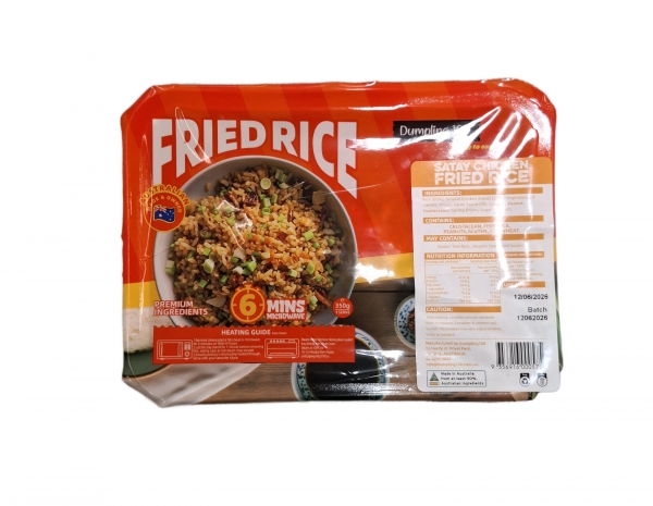 Dumpling 100 Satay Chicken Fried Rice 350g | Adelaide's Finest Supermarkets