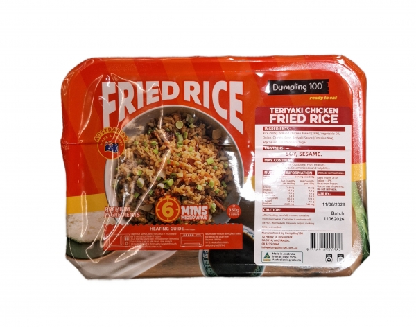 Dumpling 100 Teriyaki Chicken Fried Rice 350g | Adelaide's Finest ...