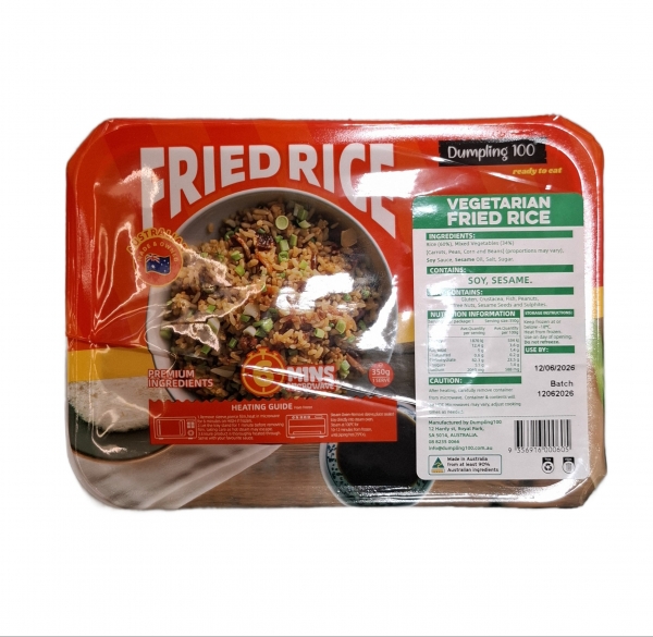 Dumpling 100 Vegetarian Fried Rice 350g | Adelaide's Finest Supermarkets