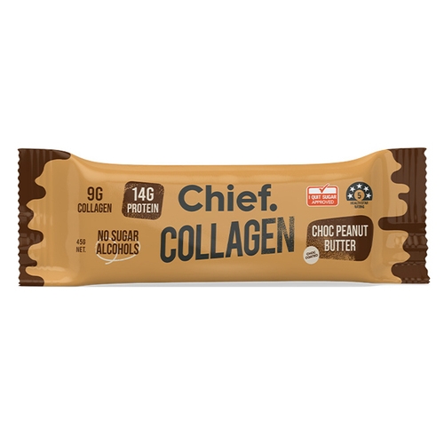 Chief Collagen Protein Bar Peanut Butter Chocolate 45g | Adelaide's ...