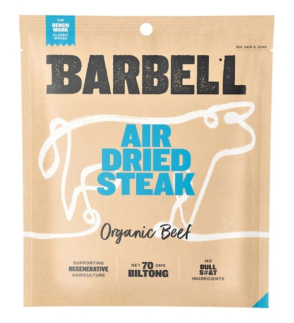Barbell Foods Biltong Air Dried Steak Classic 200g | Adelaide's Finest ...