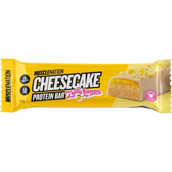 Muscle Nation Protein Bar Lemon Cheesecake 50g | Adelaide's Finest ...