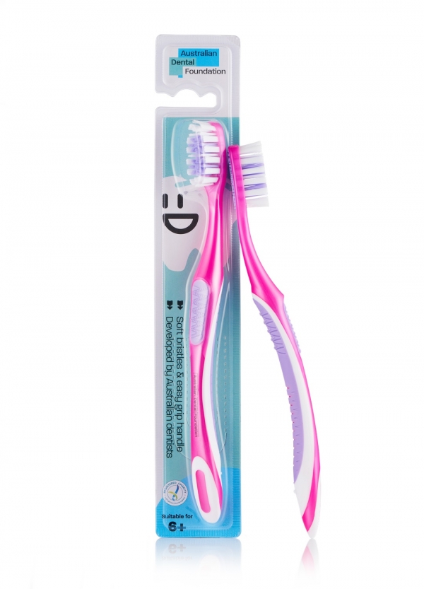 Australian Dental Foundation Toothbrush Pink Age 6+ Years Soft ...