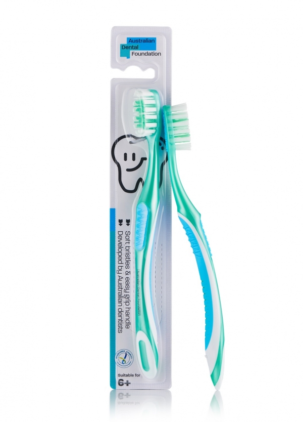 Australian Dental Foundation Toothbrush Green Age 6+ Years Soft ...