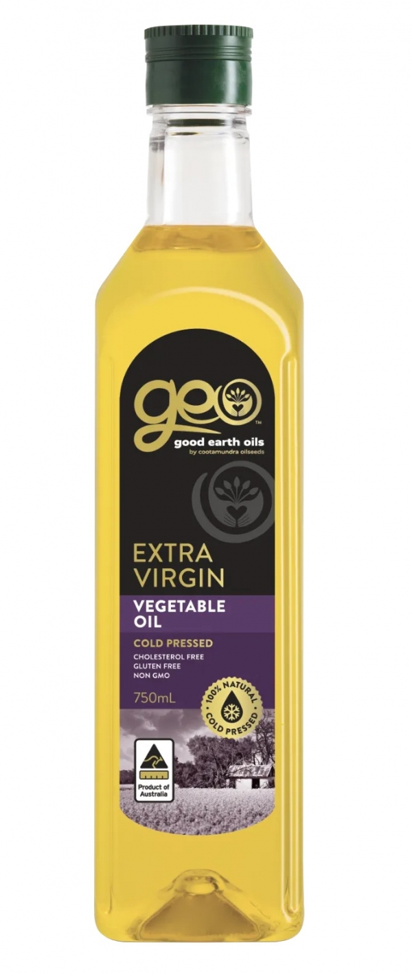 Geo Extra Virgin Cold Pressed Vegetable Oil 750ml | Adelaide's Finest ...