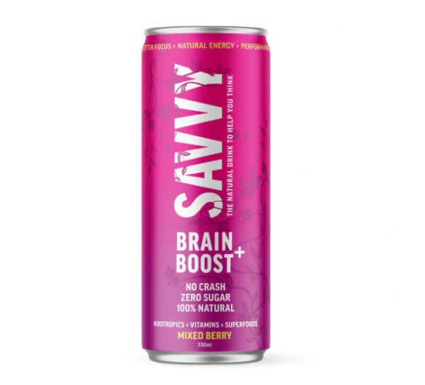 Savvy Mixed Berry Brain Boost Energy 330ml | Adelaide's Finest Supermarkets