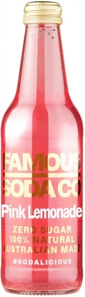 Famous Soda Co Pink Lemonade 330ml | Adelaide's Finest Supermarkets