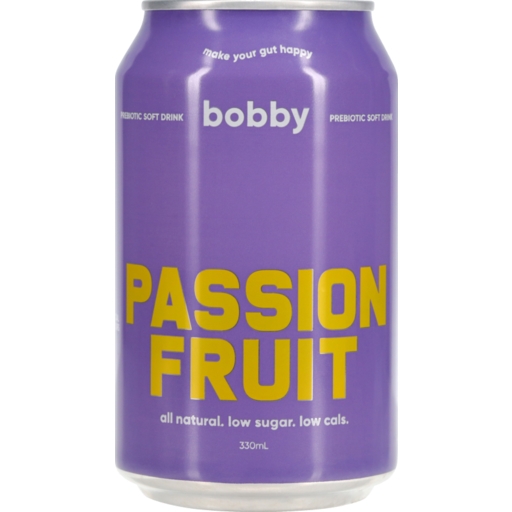 Bobby Probiotic Soft Drink Passionfruit 330ml | Adelaide's Finest Supermarkets