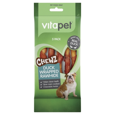 Vitapet Chewz Duck Wrapped Rawhide 5 Pack | Adelaide's Finest Supermarkets