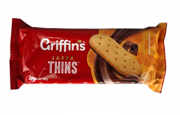 Griffins Choc Thins Jaffa 180g | Adelaide's Finest Supermarkets