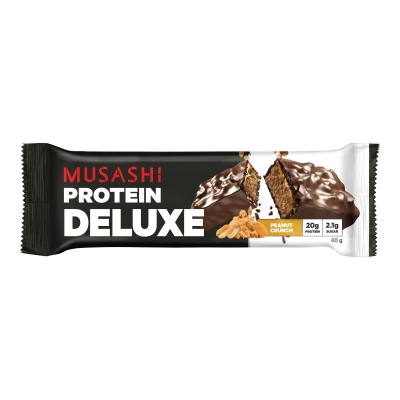 Musashi Deluxe Protein Bar Peanut Crunch 60g | Adelaide's Finest ...