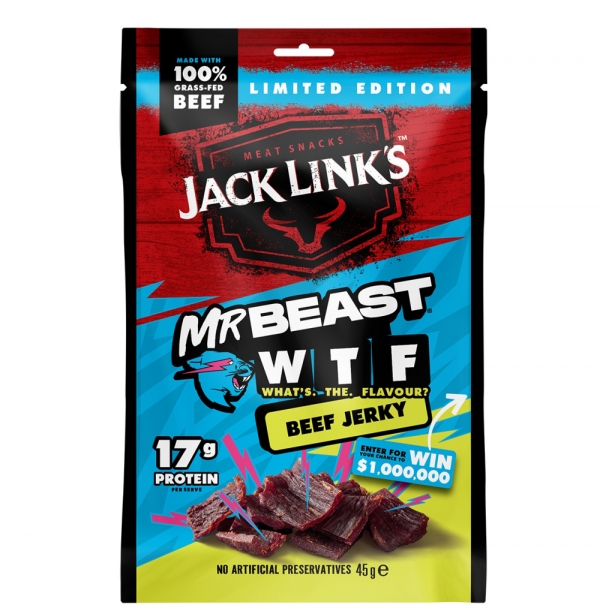 Jack Links Mr Beast WTF Beef Jerky 45g | Adelaide's Finest Supermarkets