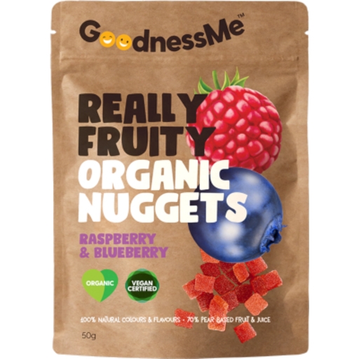 Goodness Me Fruit Nuggets Raspberry & Blueberry 50g | Adelaide's Finest ...